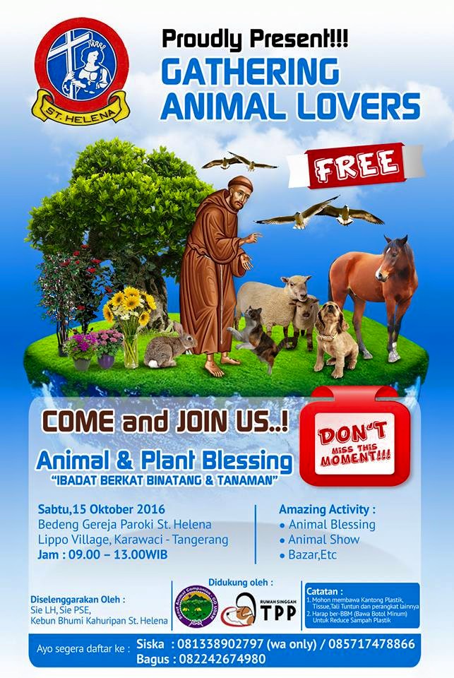 Animal Blessing 2016 – Paroki Curug Gereja St. Helena